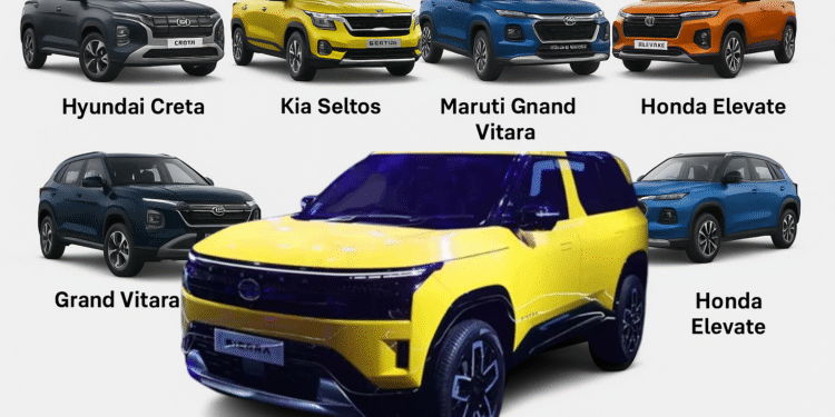 Tata Sierra vs Rivals: Creta, Seltos, Grand Vitara, Hyryder & Elevate ...